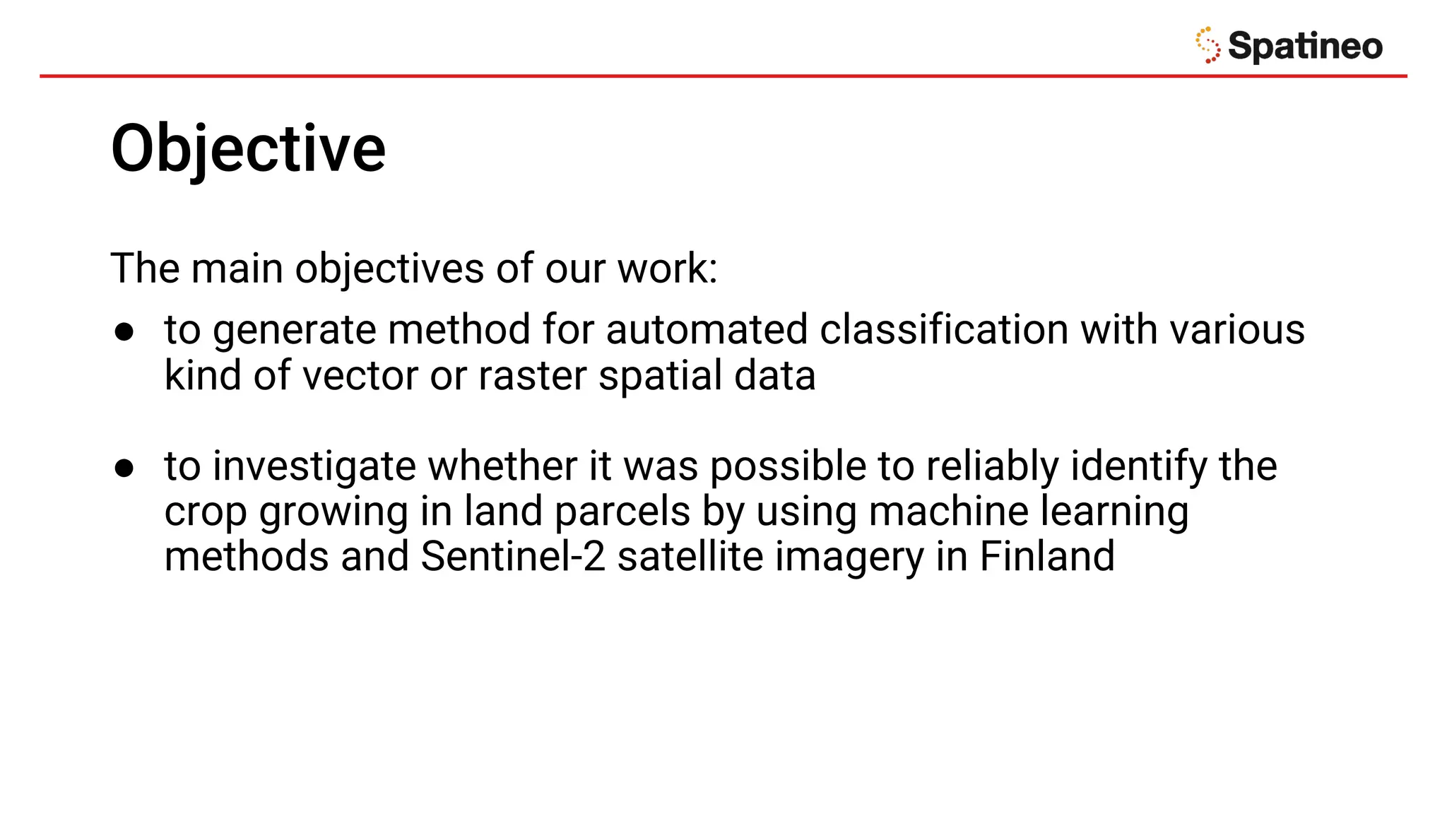 Method For Automated Classification With Inspire Data And Sentinel 2 Satellite Imagery Case
