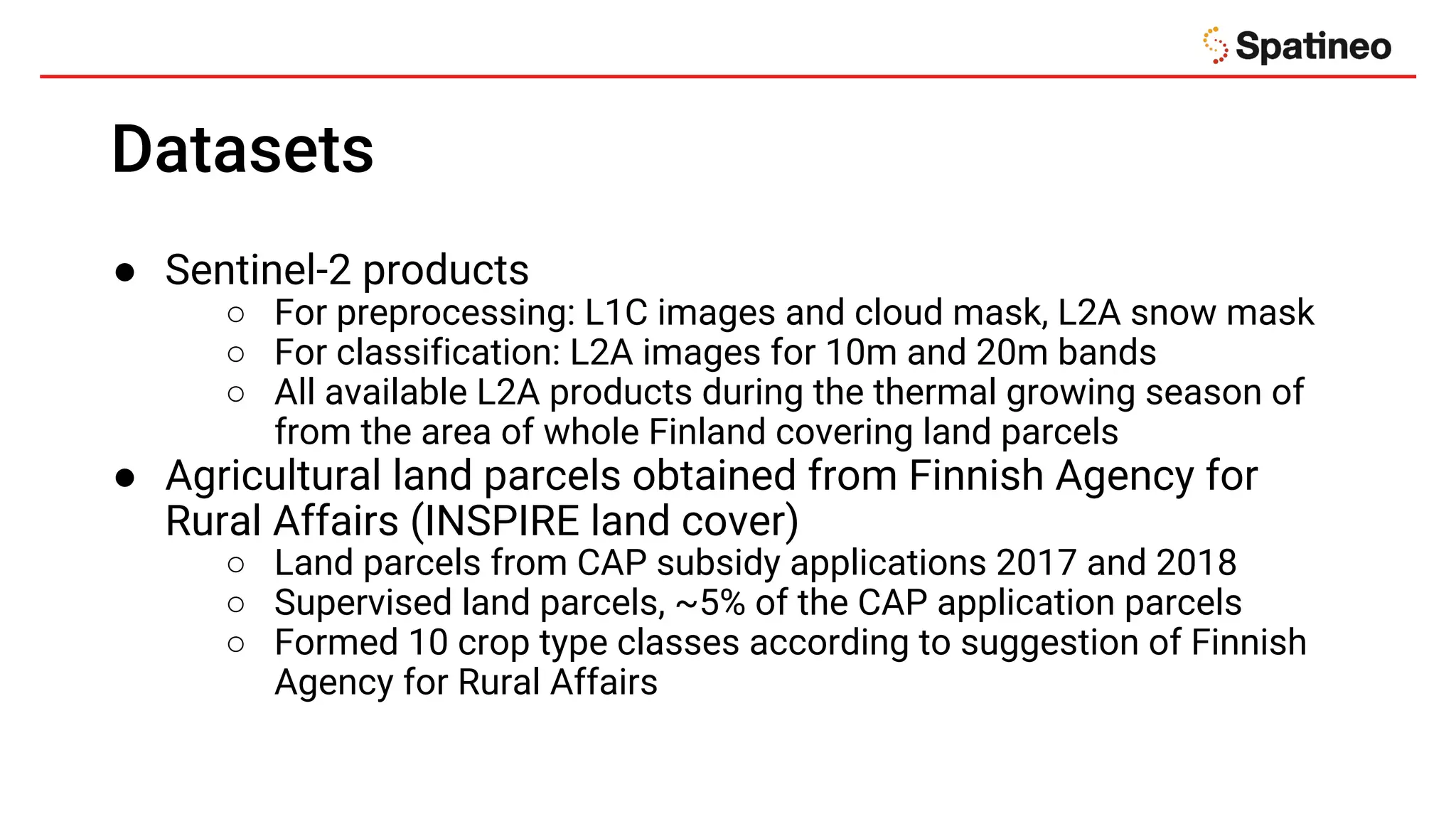 Method For Automated Classification With Inspire Data And Sentinel 2 Satellite Imagery Case