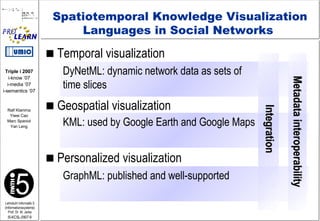 Spatiotemporal Knowledge Visualization and Discovery in Dynamic Social ...