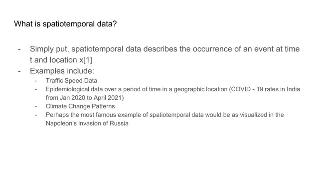 Spatiotemporal Data Analysis Using Deep Learning A Survey Pptx