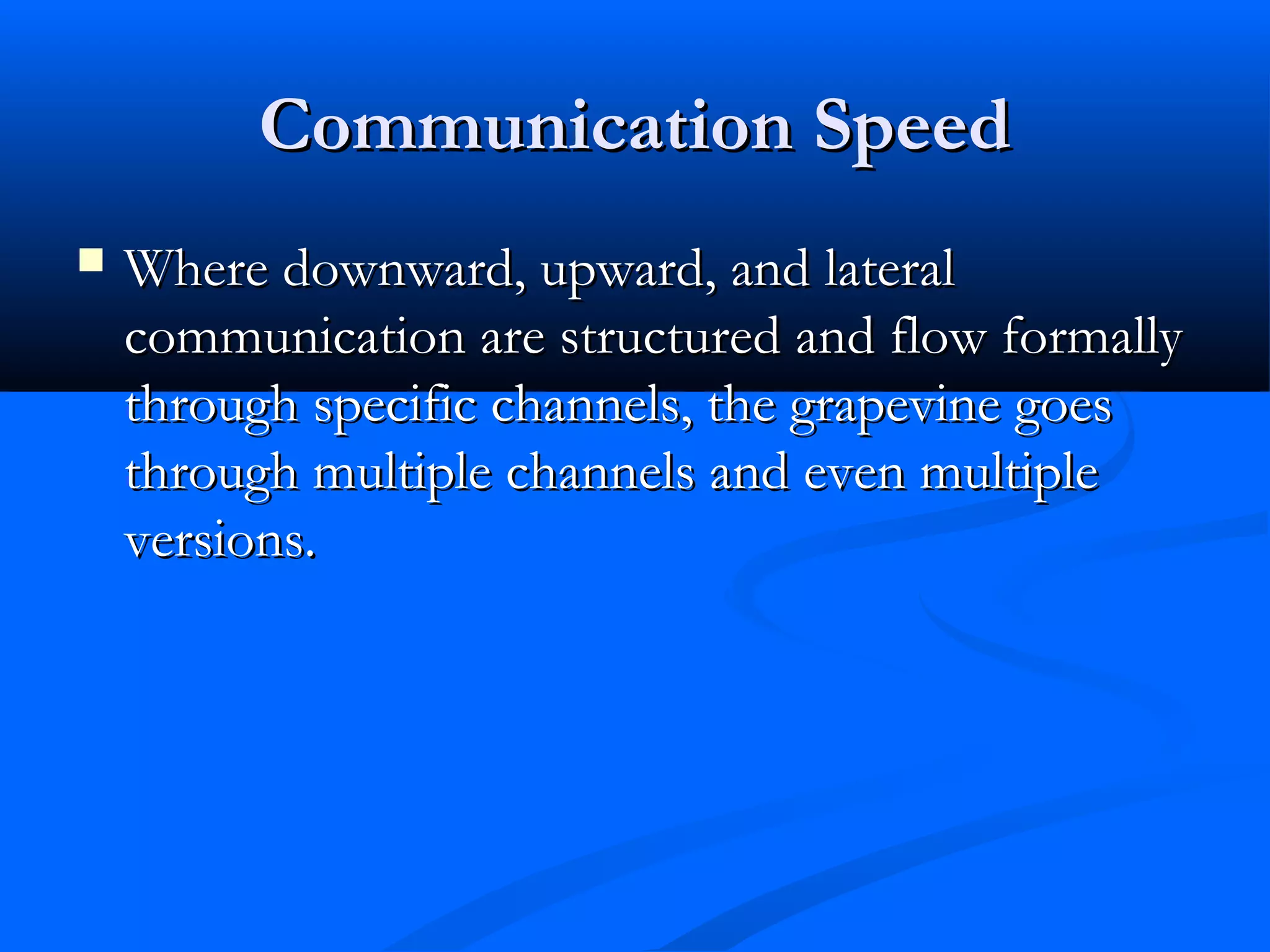 Communication Flows in an Organization | PPT