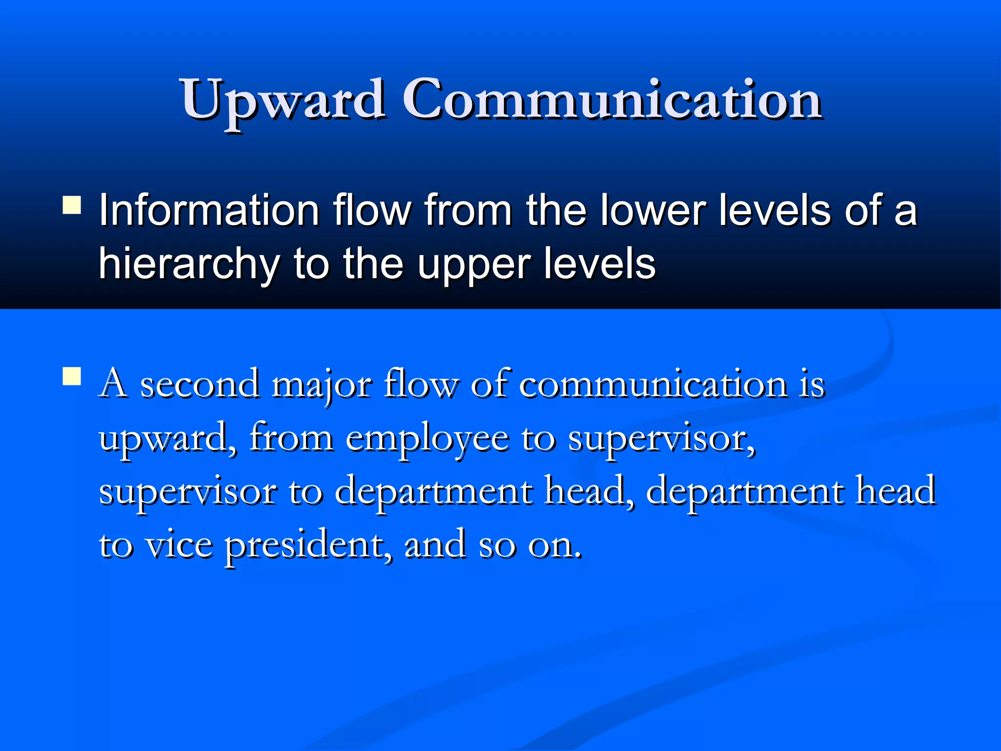 Communication Flows in an Organization | PPT
