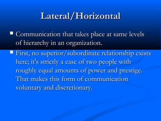 Communication Flows in an Organization | PPT