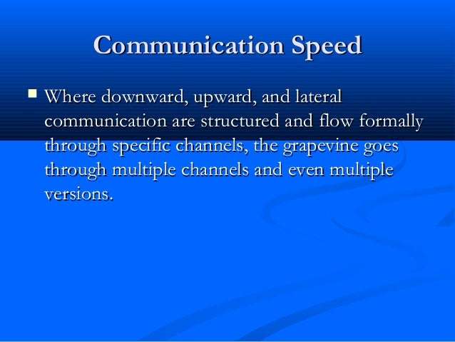 Communication Flows In An Organization