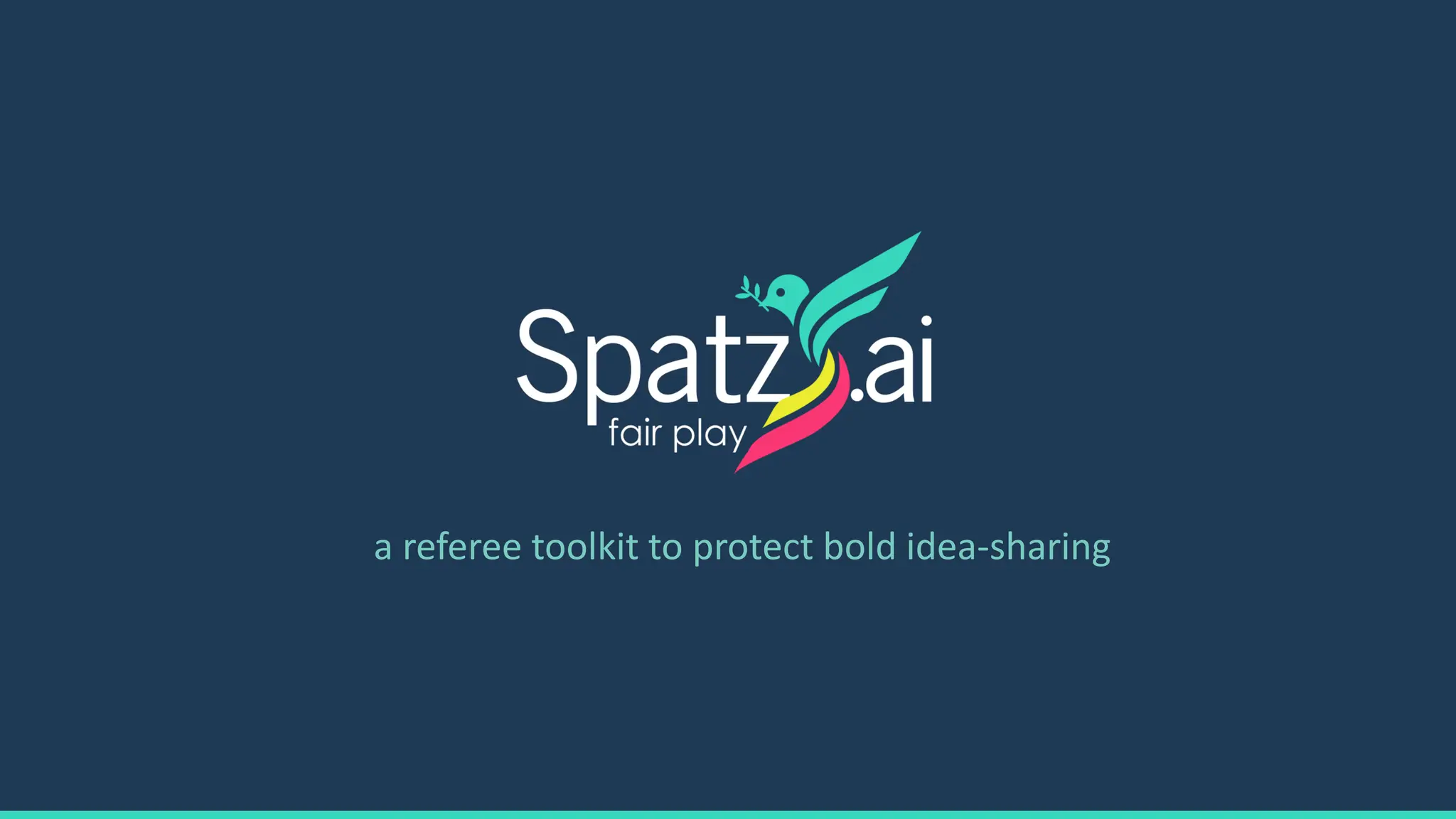 SpatzAI - A referee toolkit to protect bold idea-sharing | PPT