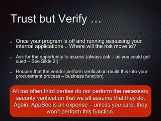 Mike Spaulding - Building an Application Security Program | PPT