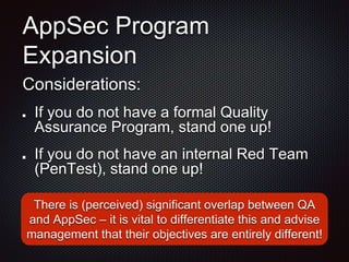 Mike Spaulding - Building an Application Security Program | PPT