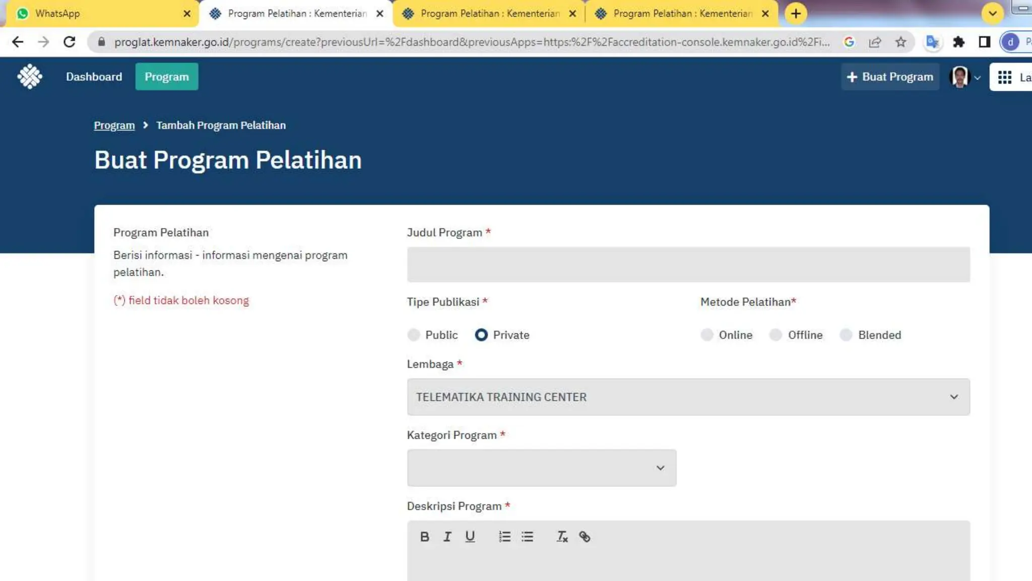 Aplikasi SPA V2 Akreditasi Lembaga Pelatihan Kerja | PPTX