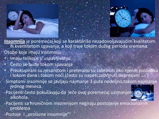 Spavanje i poremećaji spavanja | PPTX