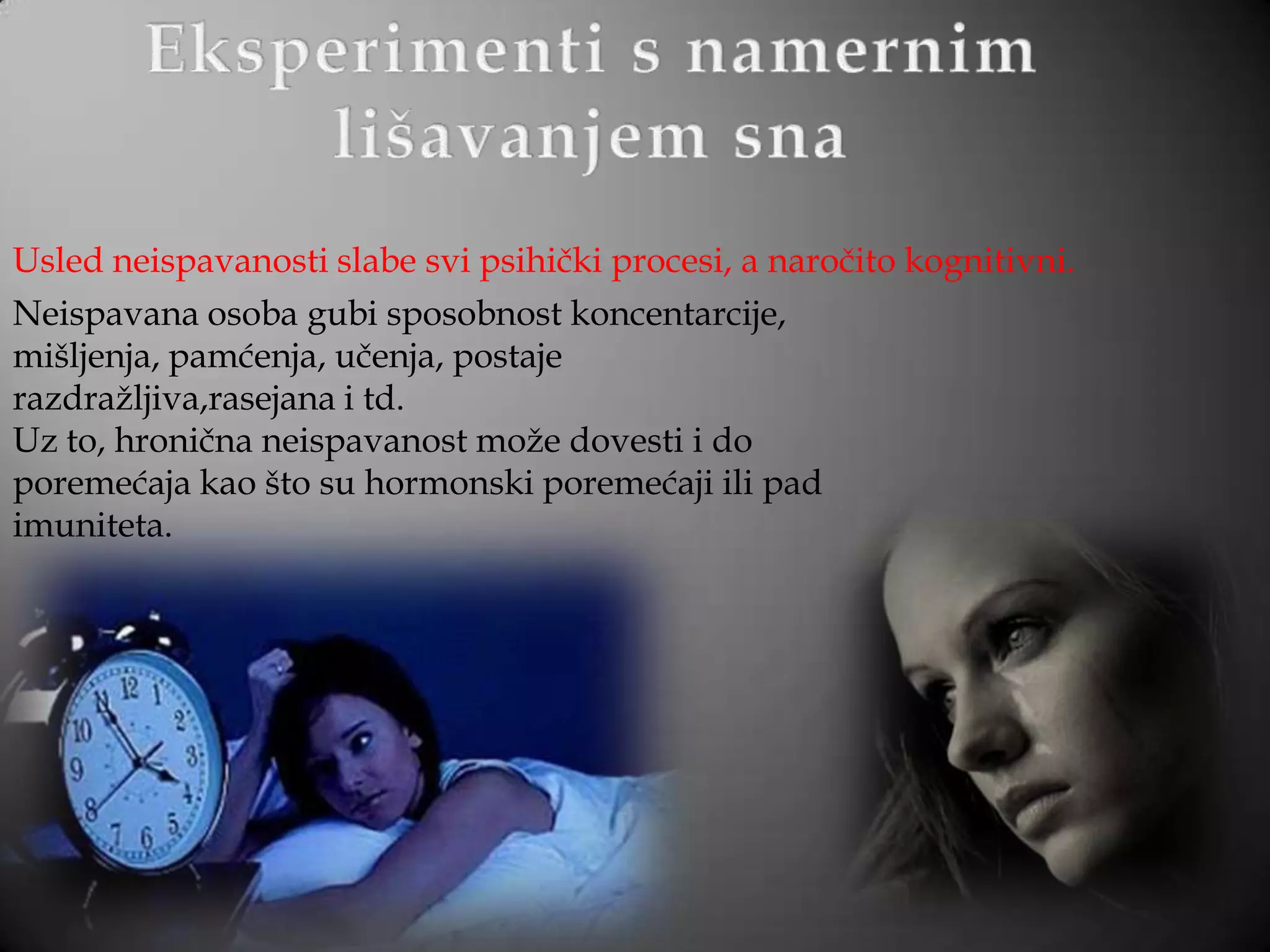 Spavanje, snovi i hipnoza | PPT