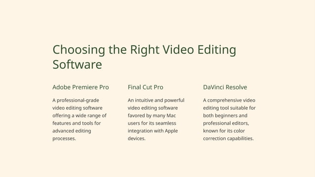 Video Editing Basics and the Different Things | PPT