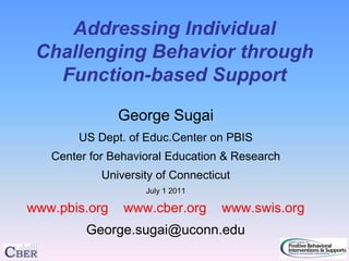 SWPBS and Bullying PPT G Sugai Perth 1 July 2011 | PPTX | Educational ...