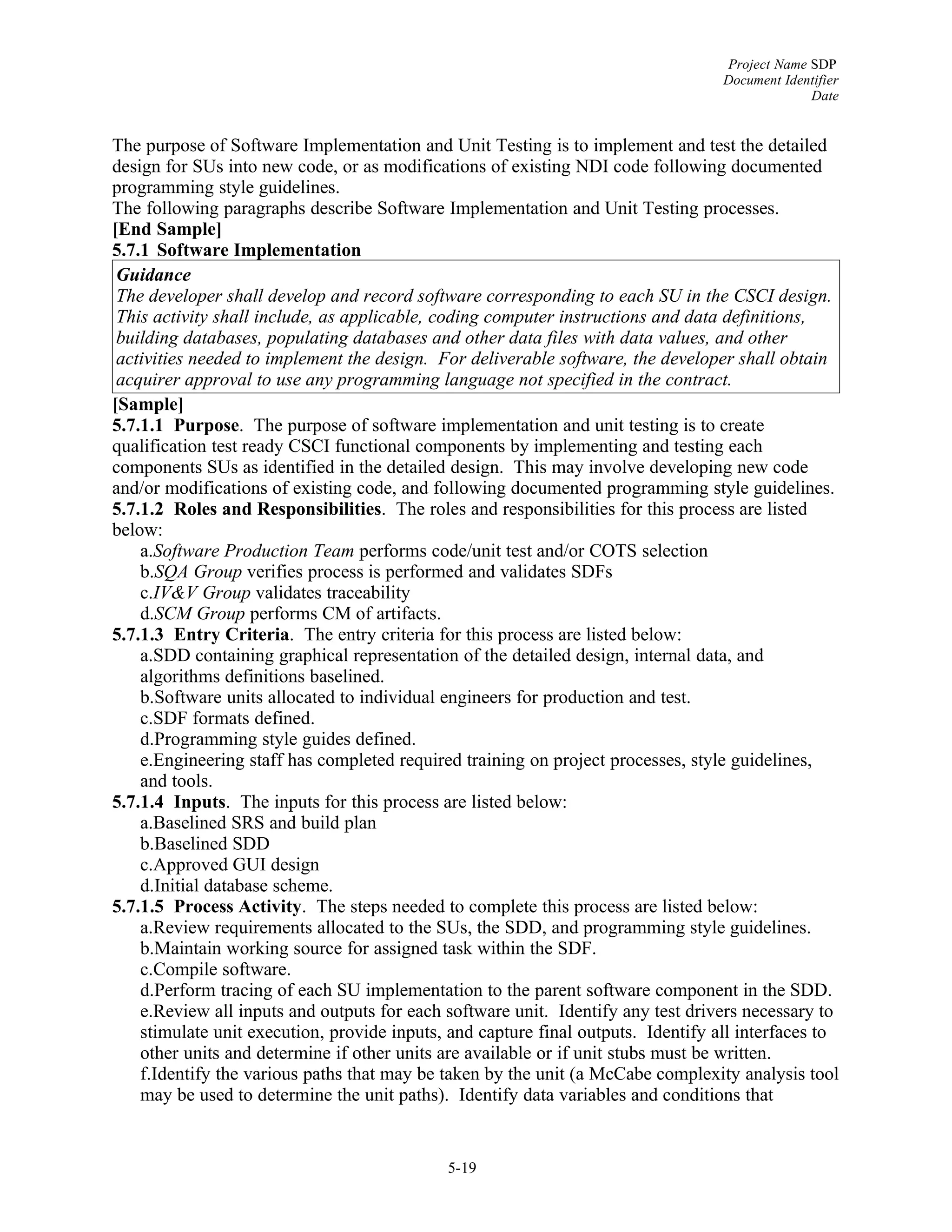 Spawar sdp template | PDF