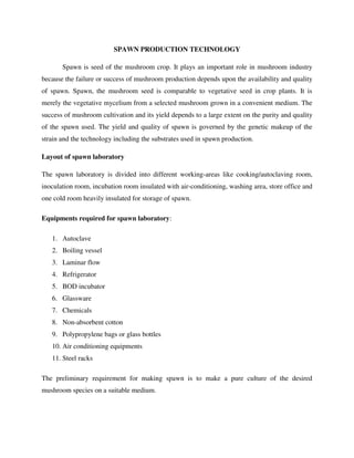 Spawn production | PDF