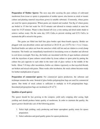 Spawn production | PDF