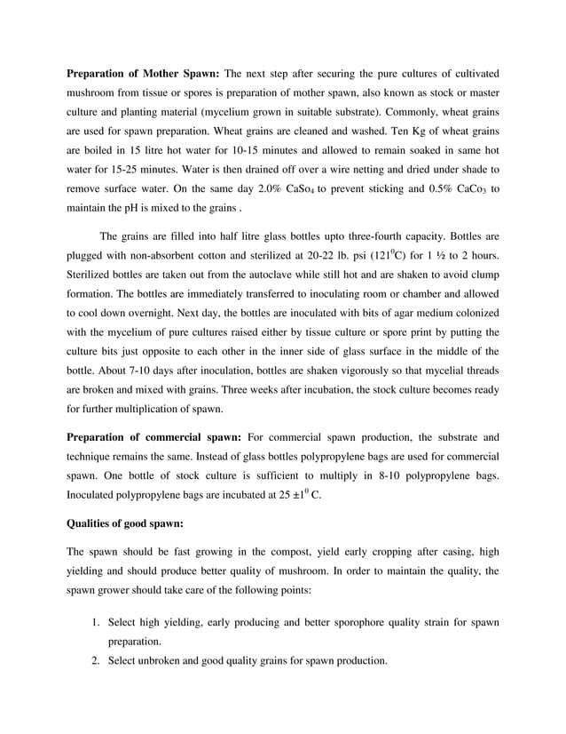 Spawn production | PDF