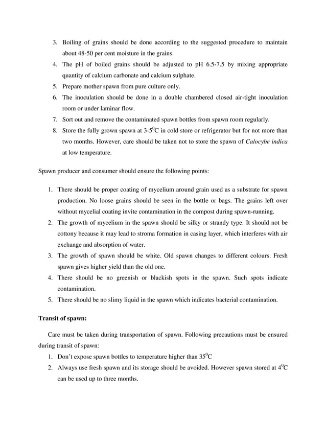 Spawn production | PDF