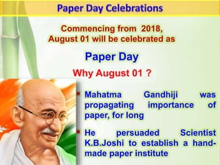 Paper Day August 01, 2018 | PPT