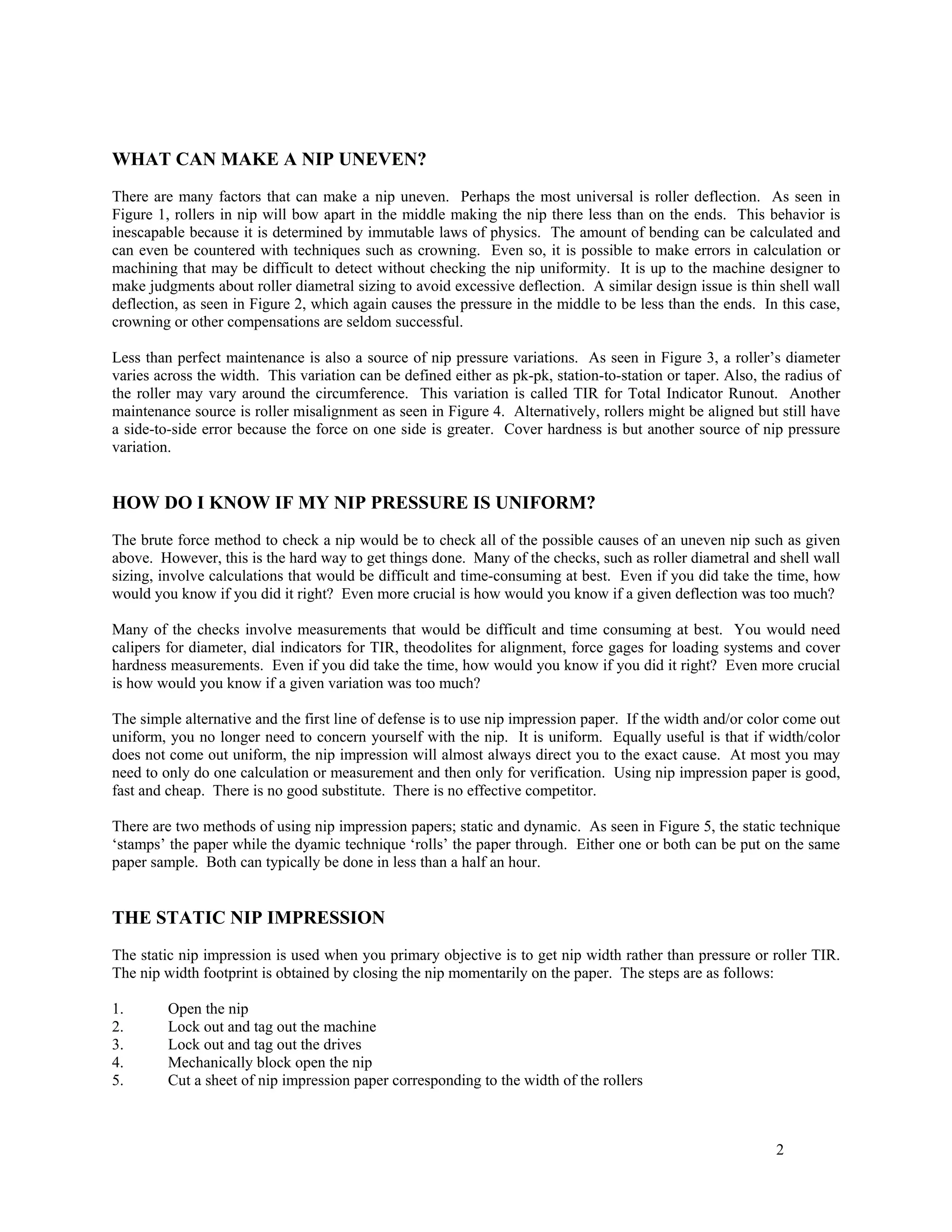 Best Practices for Nip Impressions | PDF