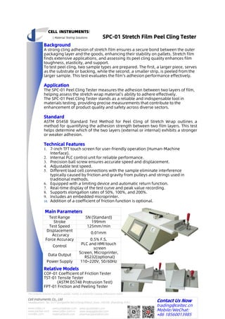 Introduction to Stretch Film Cling Testing | PDF