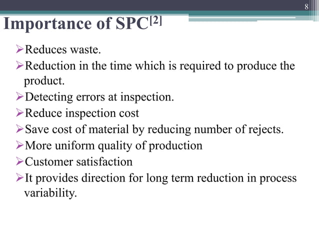 SPC.pptx, STATISTICAL PROCESS CONTROL,SPCC | PPT