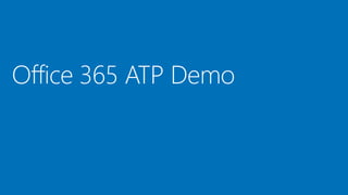 SPC18 - Getting Started with Office 365 Advanced Threat Protection for ...