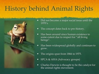 Spc2023 animal rights informative speech presentation | PPTX
