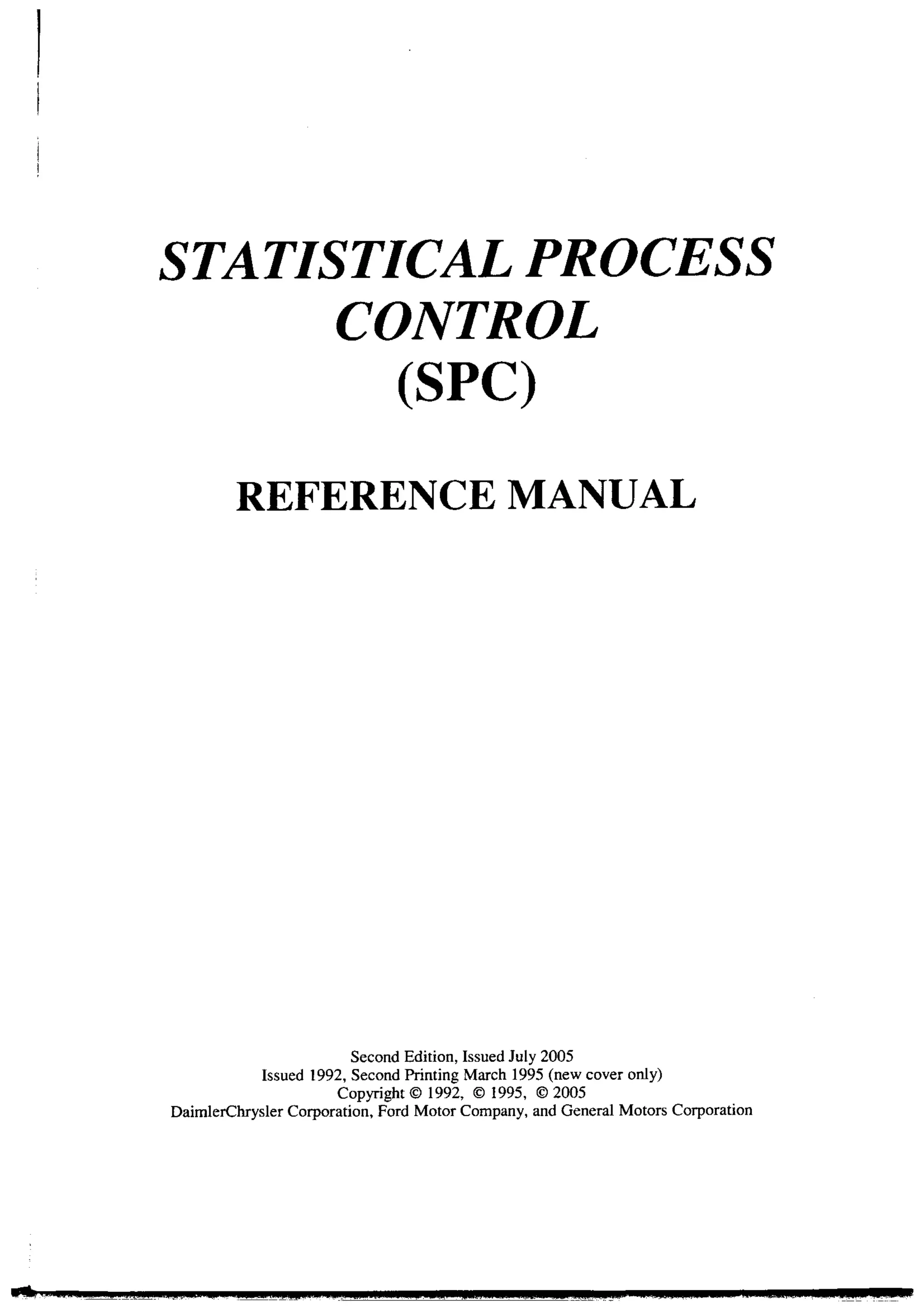 Statistical Process Control (SPC) 2da edicion | PDF