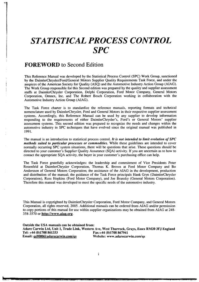 Statistical Process Control (SPC) 2da edicion | PDF