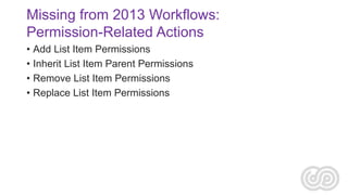 Creating SharePoint 2013 Workflows | PPTX
