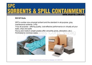 Project Sales Corp - Oil Spill Absorbents Range | PDF