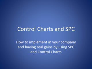SPC and Control Charts | PPT