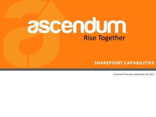 Ascendum Solutions Overview | PPTX