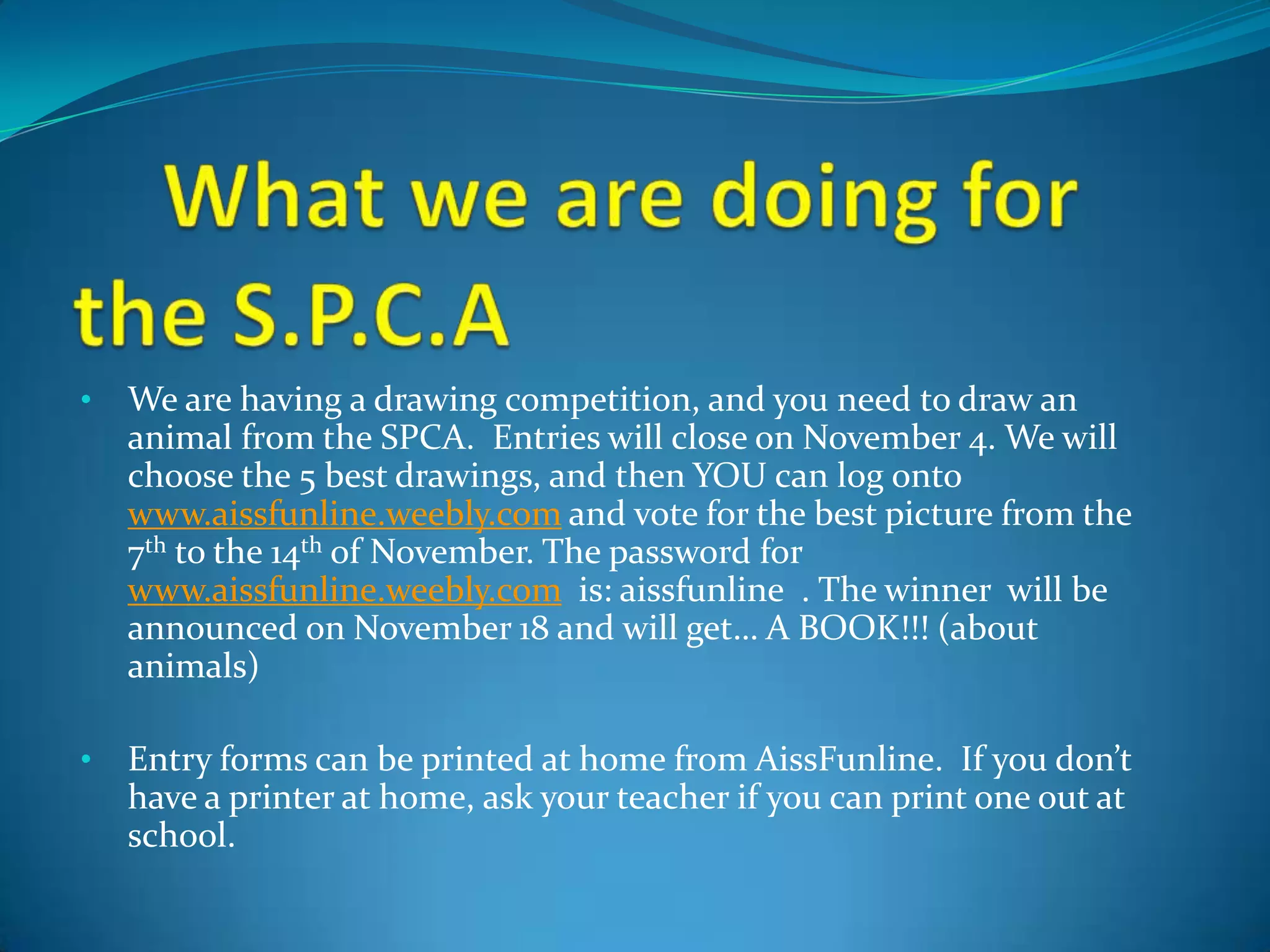 SPCA project 2CO | PPTX
