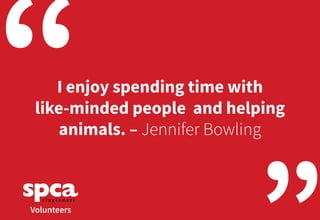 SPCA Volunteer Quotes | PPT