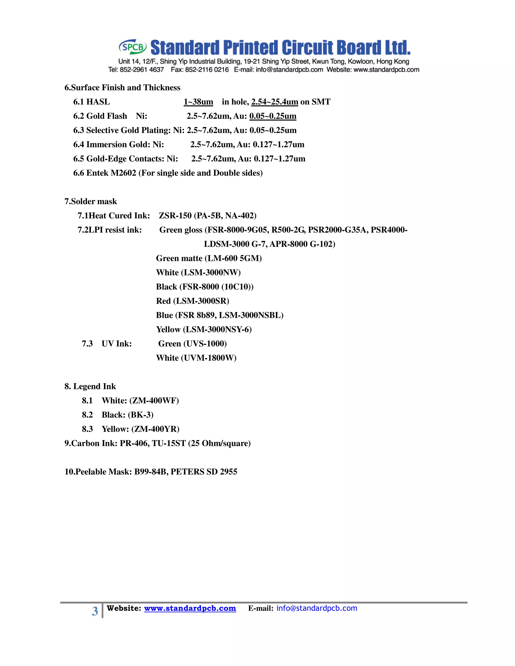 PCB manufacturer, PCB manufacturing | Spcb capability manual | PDF