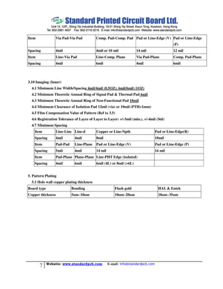 PCB manufacturer, PCB manufacturing | Spcb capability manual | PDF
