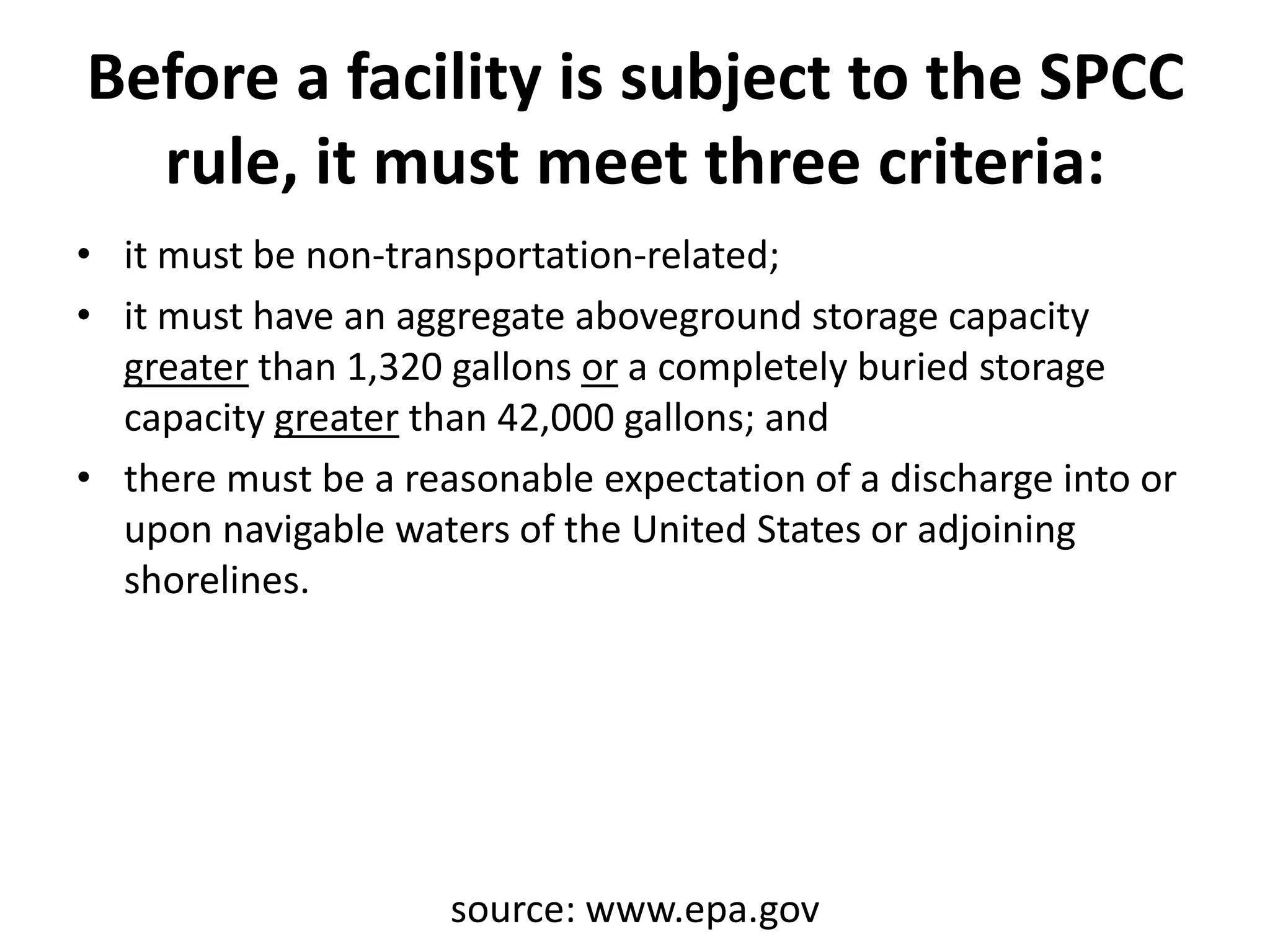 Spill Prevention, Control and Countermeasure Plans (SPCC) - Kingsport ...