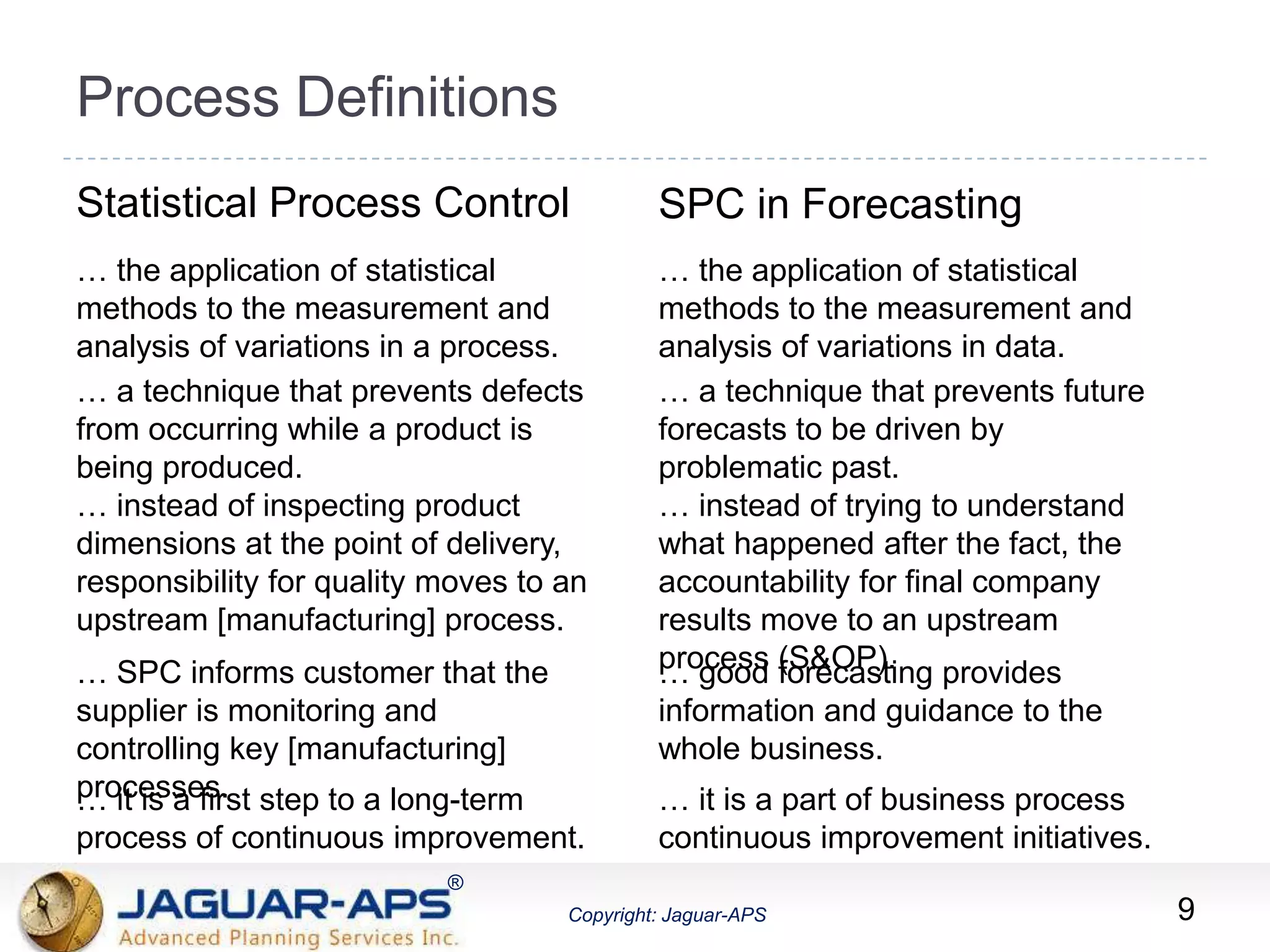 SPC (Statistical Process Control) concepts in forecasting | PPTX ...