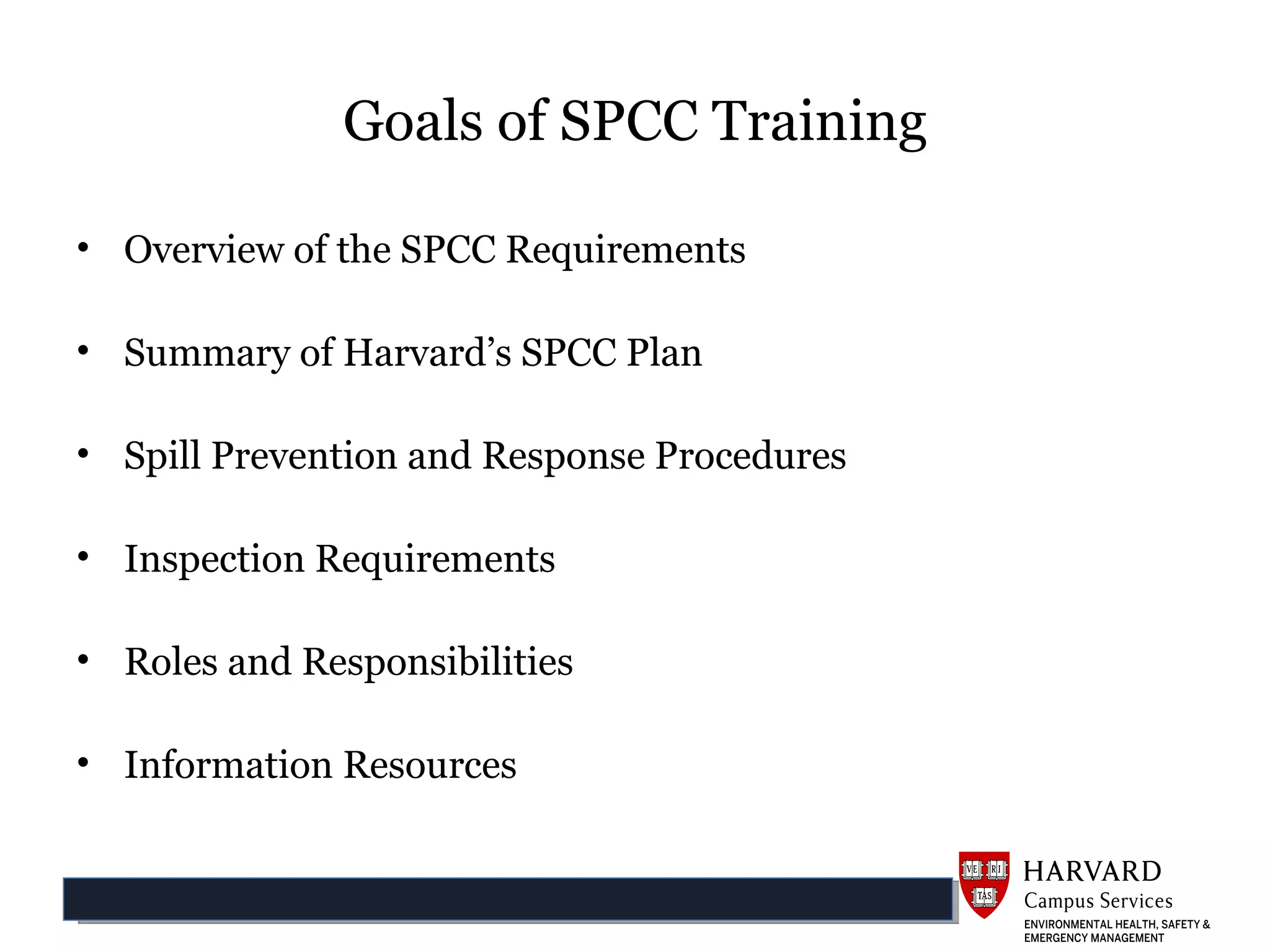 SPCC Plan Training | PPT
