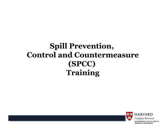SPCC Plan Training | PPT