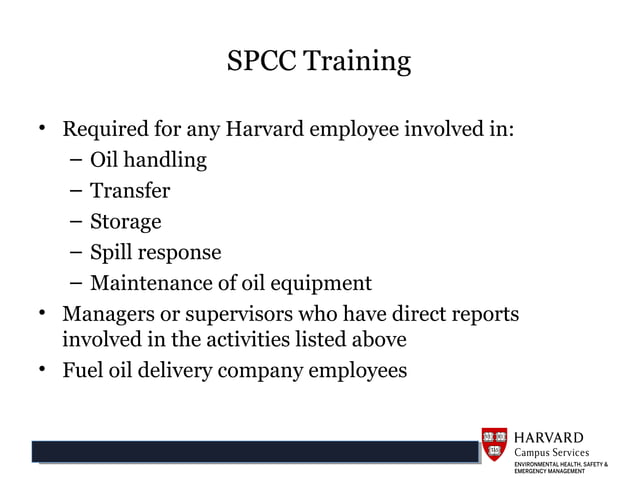 SPCC Plan Training | PPT