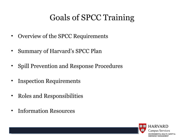 SPCC Plan Training | PPT