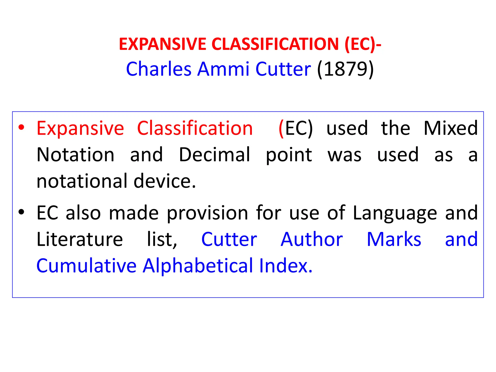 Spcies of Lib Classification Schemes.ppt