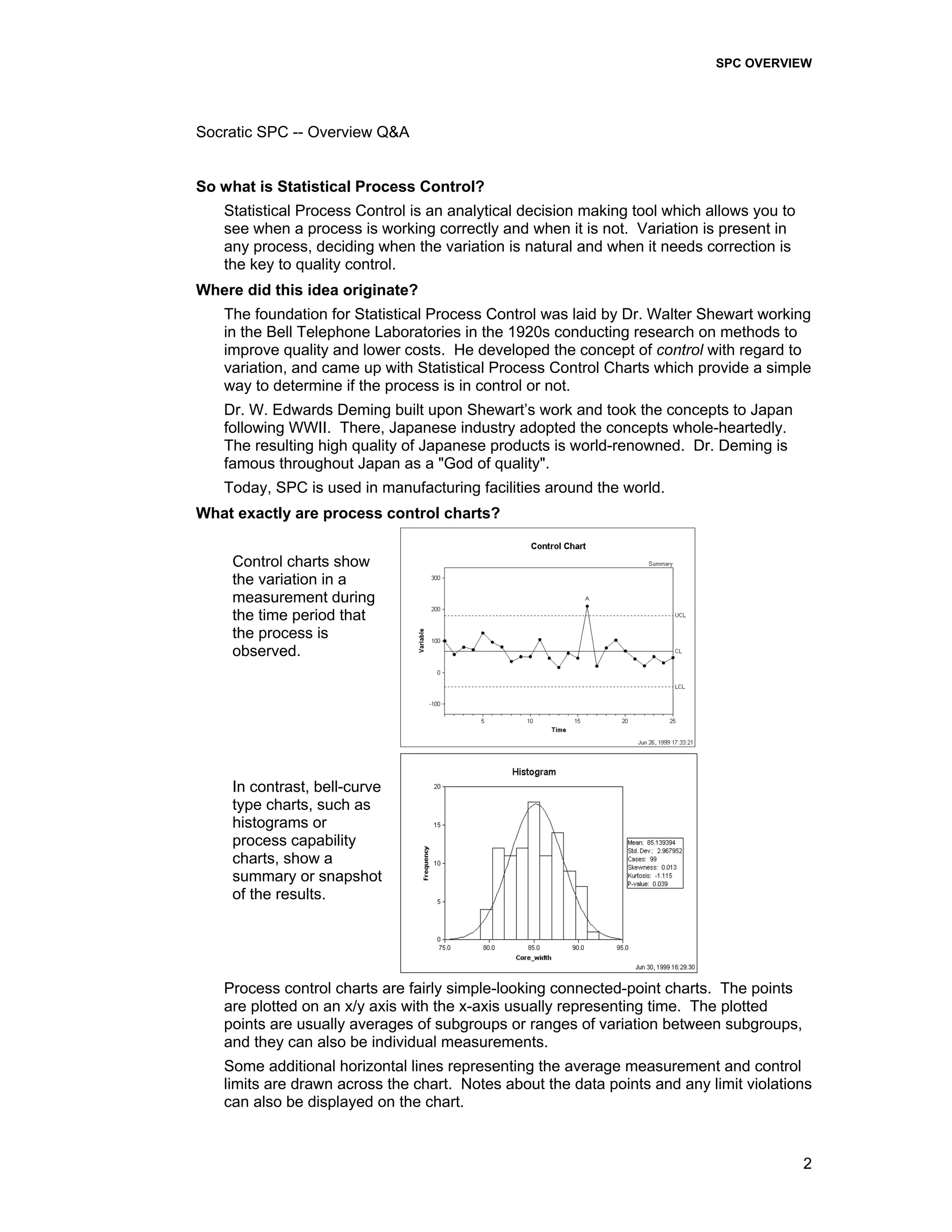 Spc overview mfg | PDF