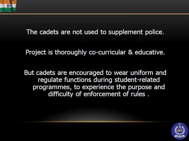 Student Police Cadet project - an overview | PPTX