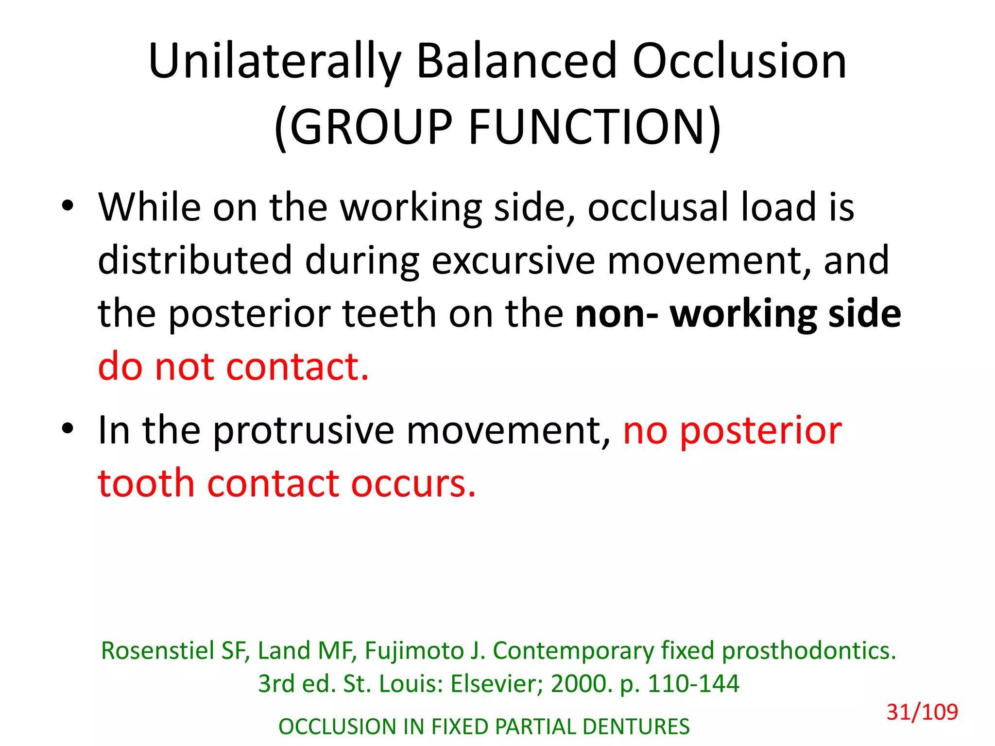 Occlusion In Fixed Partial Denture | PPTX
