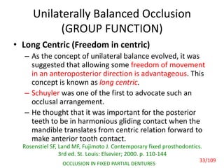 Occlusion In Fixed Partial Denture | PPTX