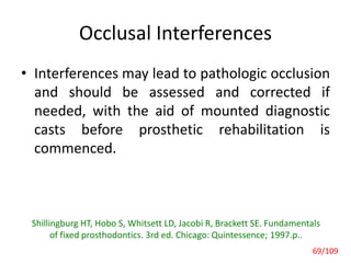Occlusion In Fixed Partial Denture | PPTX