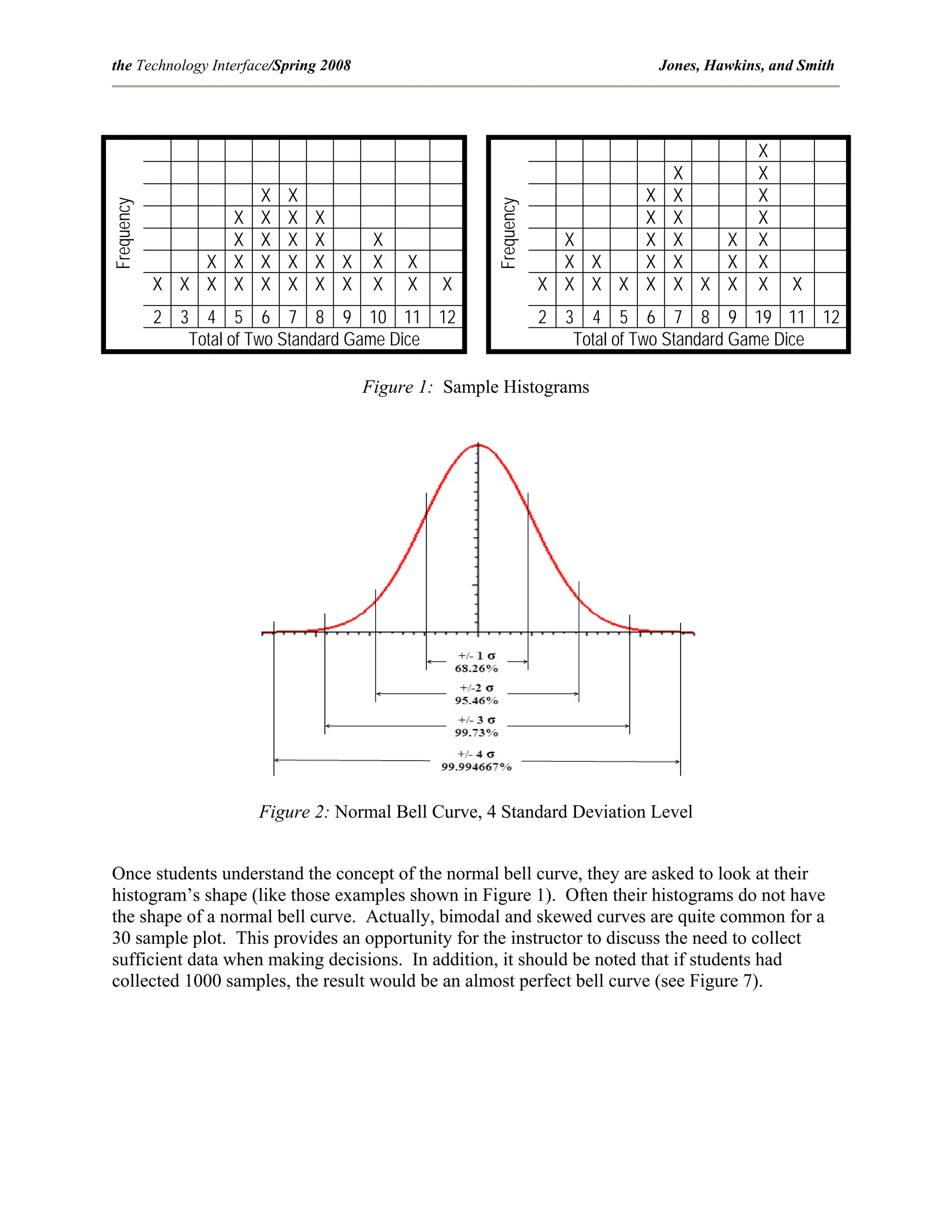 SPC with Dice to understand Normal Curve | PDF
